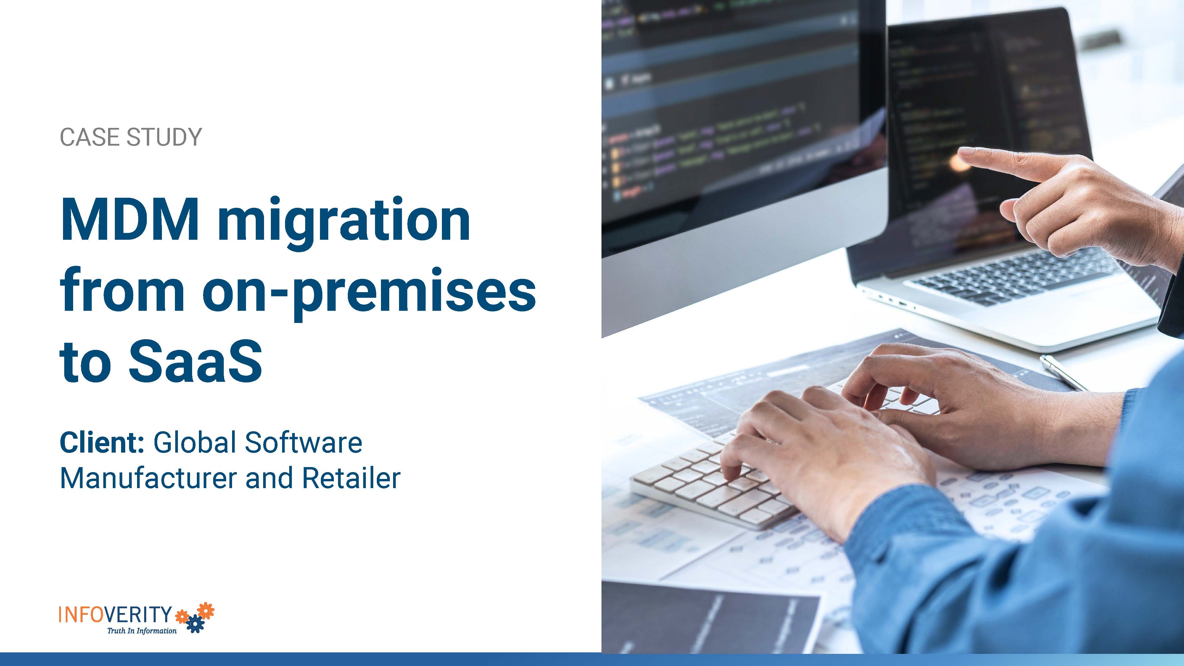 Case Study MDM Migration from on-premises to SaaS